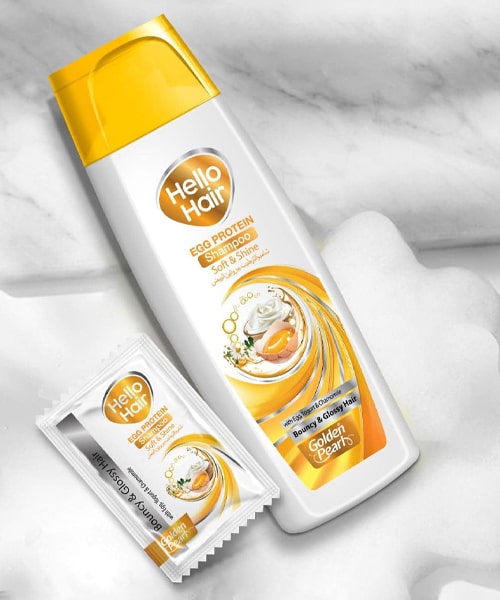 Golden Pearl Hello Hair - Egg Protein Shampoo - glowgirl