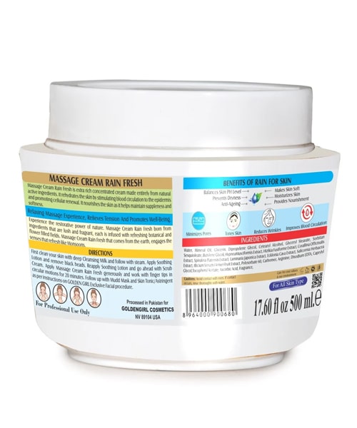 Soft Touch Massage Cream (Rain Fresh) 500ml - glowgirl