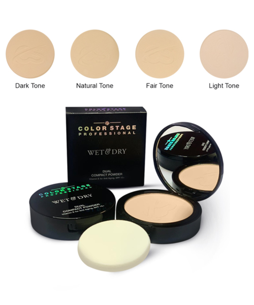 Color Stage Professional Wet and Dry Compact Powder (Face Powder ...